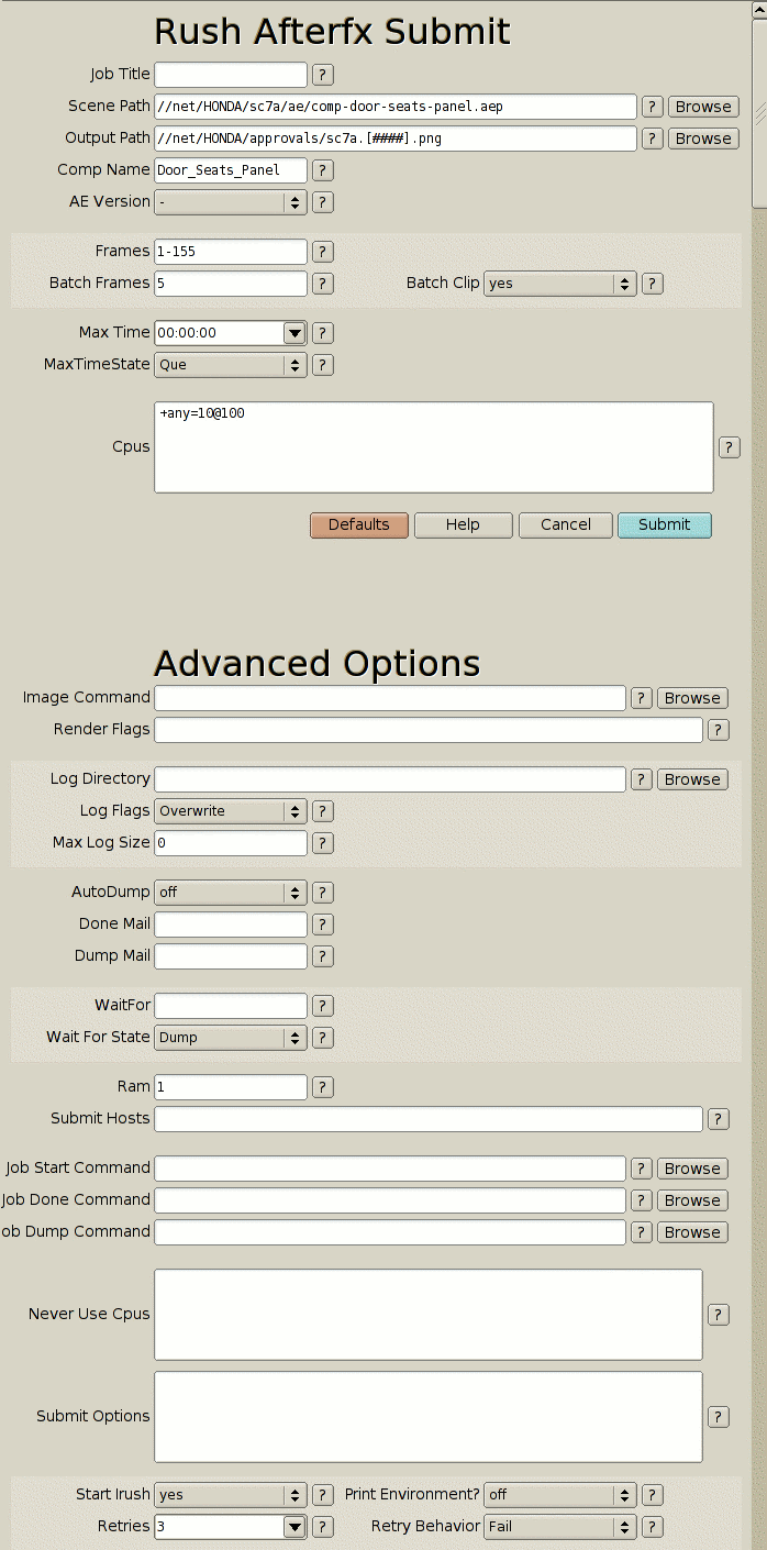 submit-afterfx - After Effects Submit Script