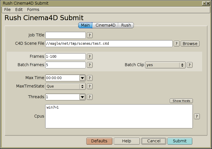 submit-cinema4d - Cinema 4D Submit Script